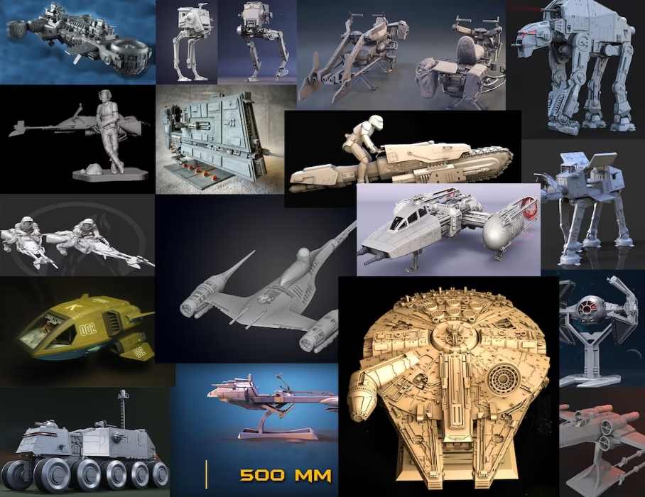 Mega Pack 500+ STL 3D Print Comic